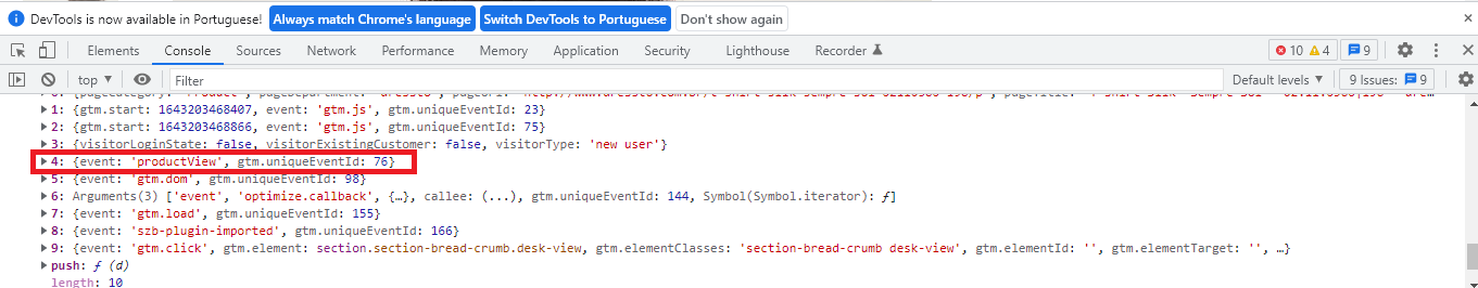Como achar as informações do produto no código de uma página web